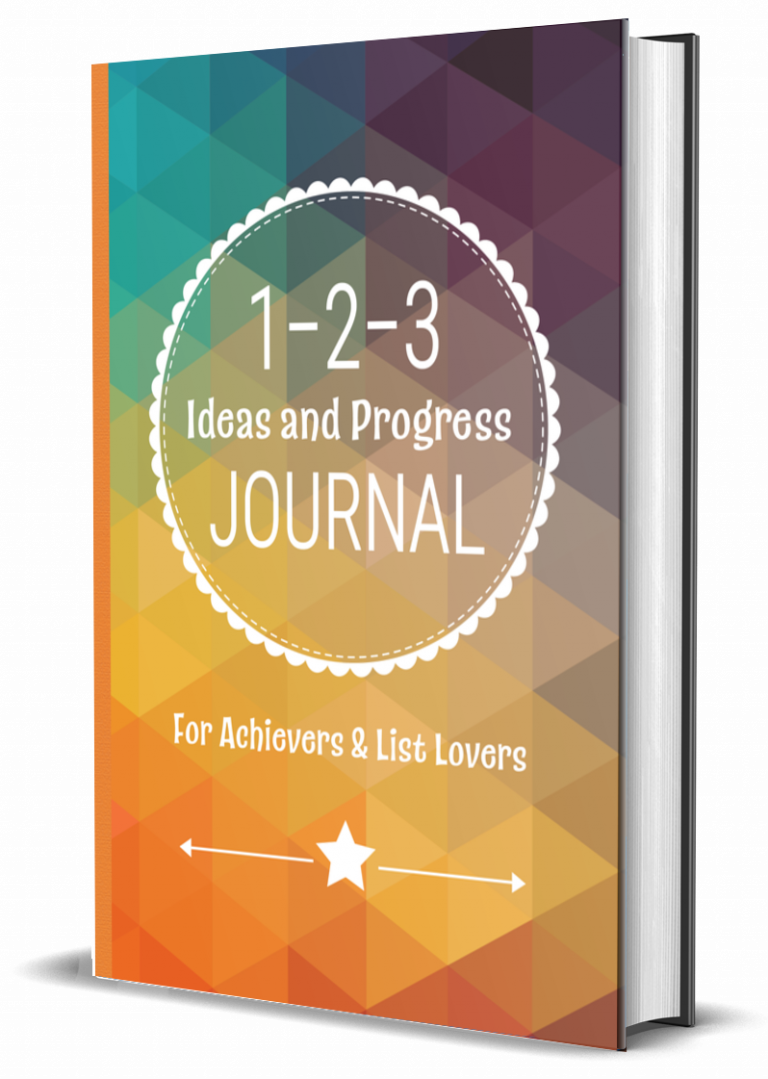 1–2–3 Ideas and Progress Journal | For people who don't love journaling